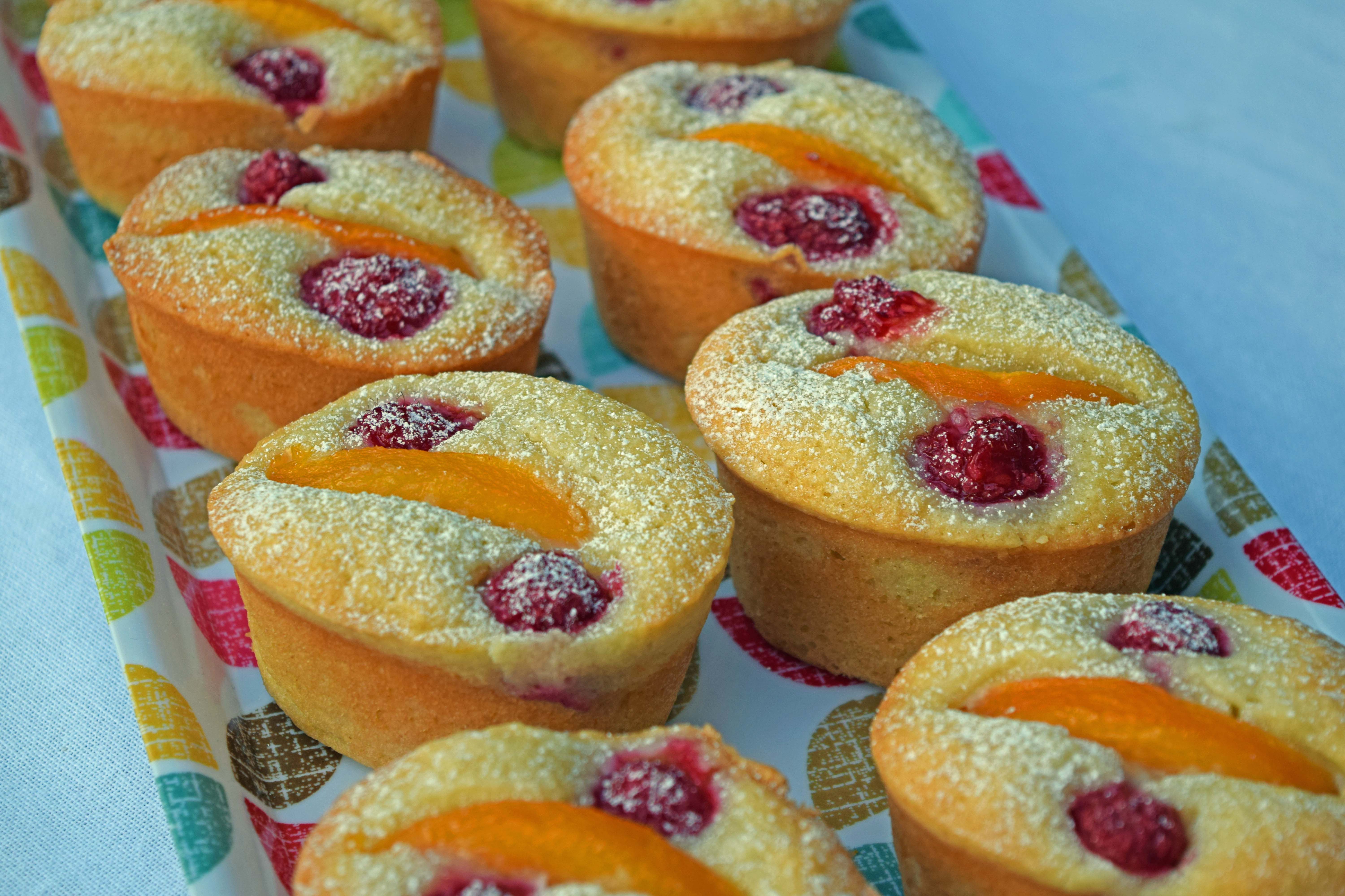 Peach and Raspberry Friands | Seasalt & Apple Pie