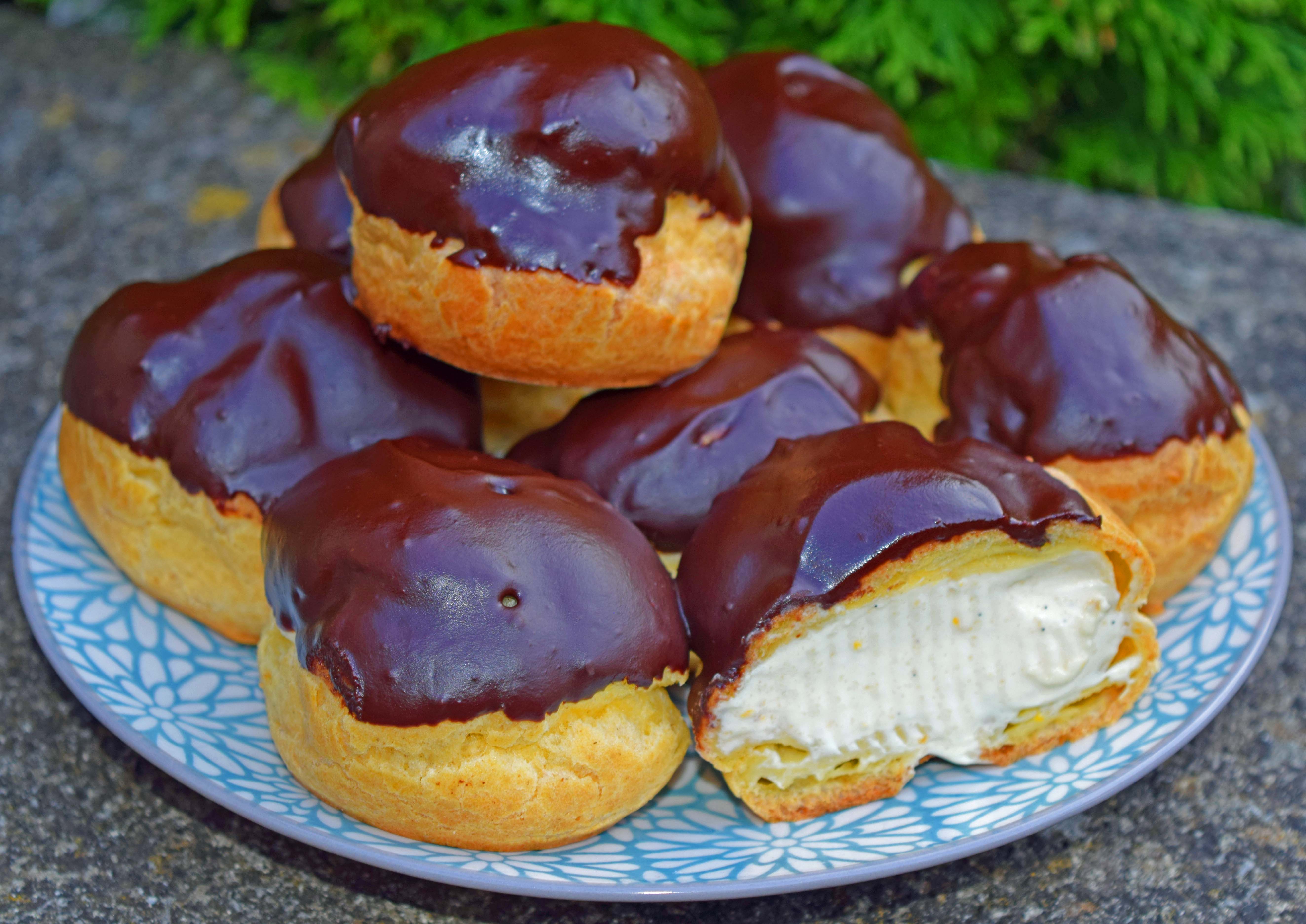 Choux Buns filled with Orange Crème Pâtissière | Seasalt & Apple Pie